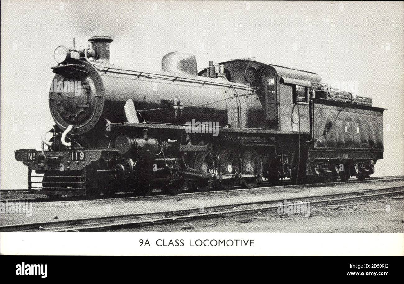 9A Class Locomotive, Dampflok, Großbritannien, Eisenbahn, Tender ...