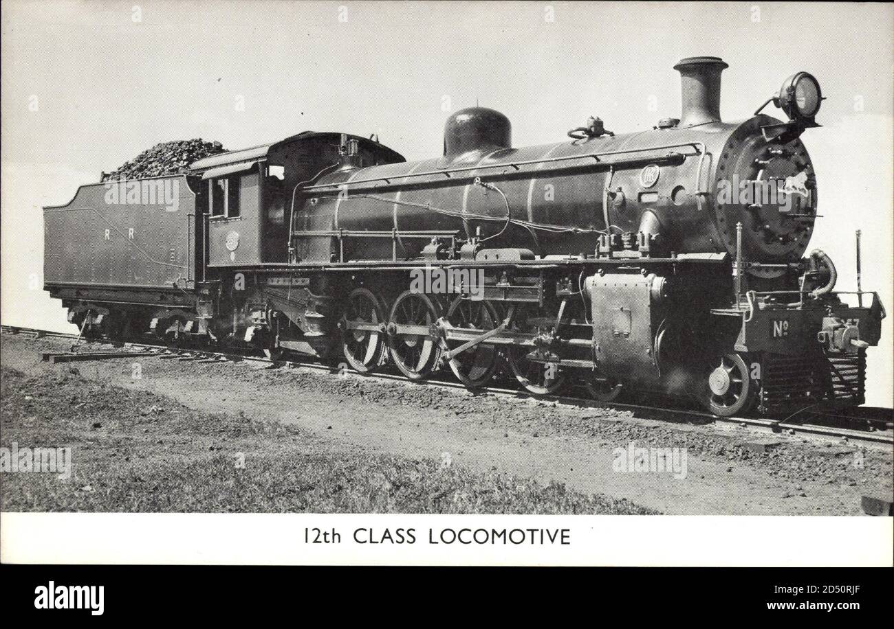12th Class Locomotive, Dampflok, Großbritannien, Eisenbahn, Tender ...