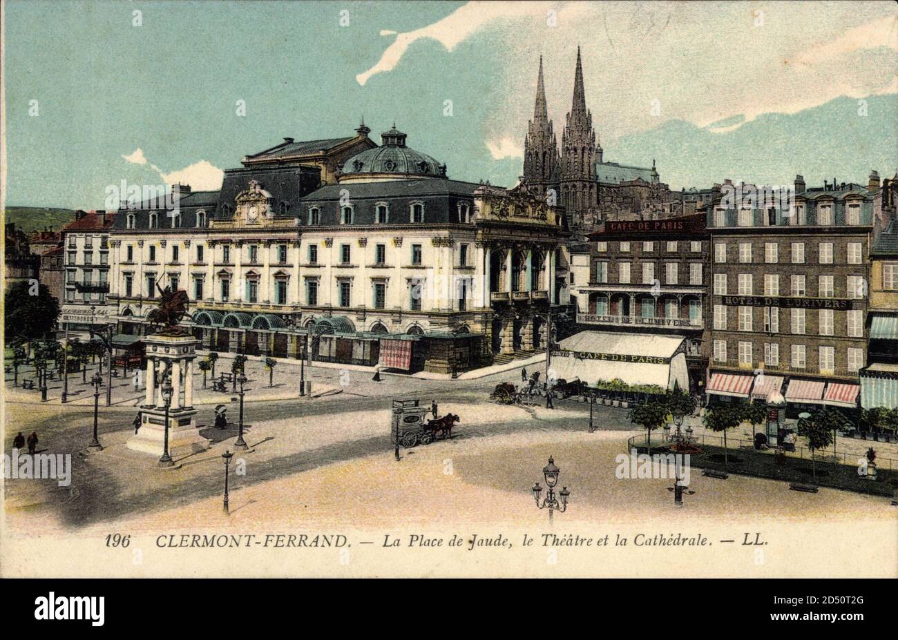 Clermont Ferrand Puy de Dôme, Place de Jaude, Théâtre, Cathédrale ...