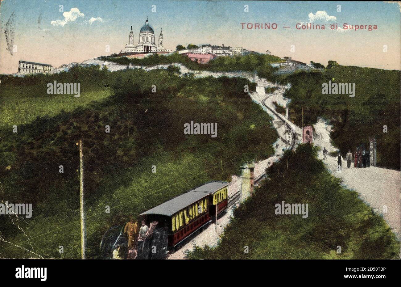 Torino Piemonte, Collina di Superga, Eisenbahn | usage worldwide Stock ...