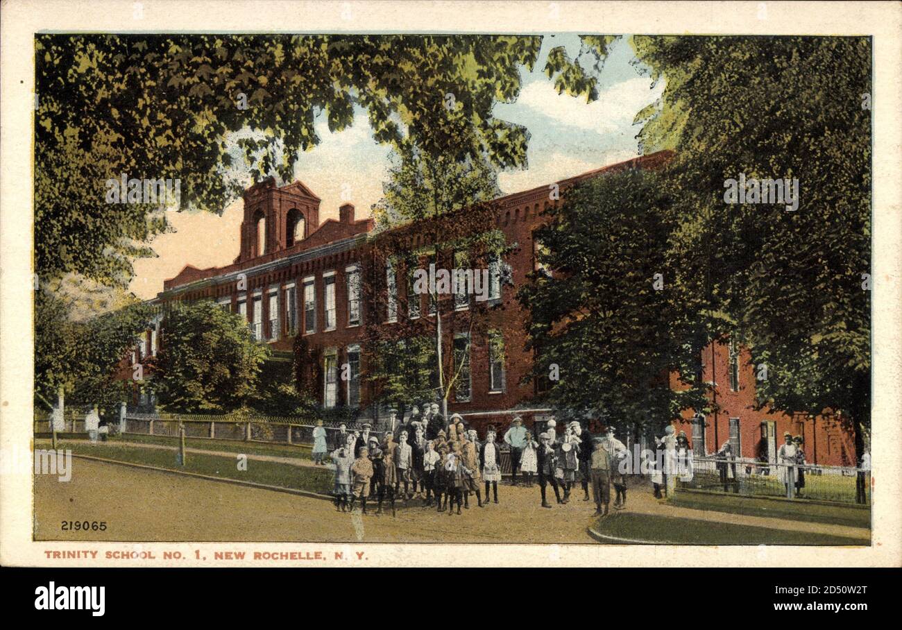 New Rochelle New York USA, Trinity School No. 1 | usage worldwide Stock ...