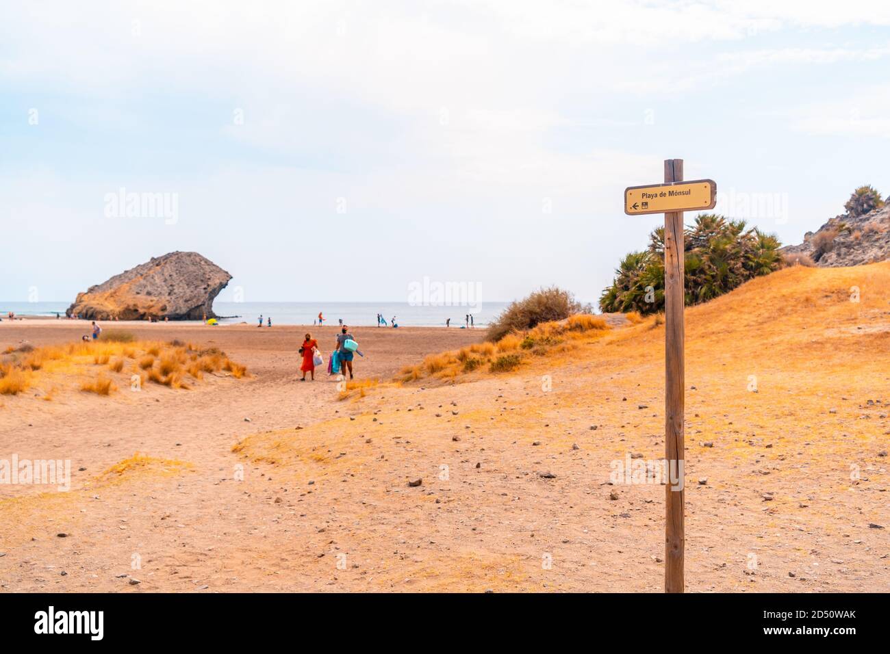Monsul beach in the natural park of Cabo de Gata, Nijar, Andalucia ...