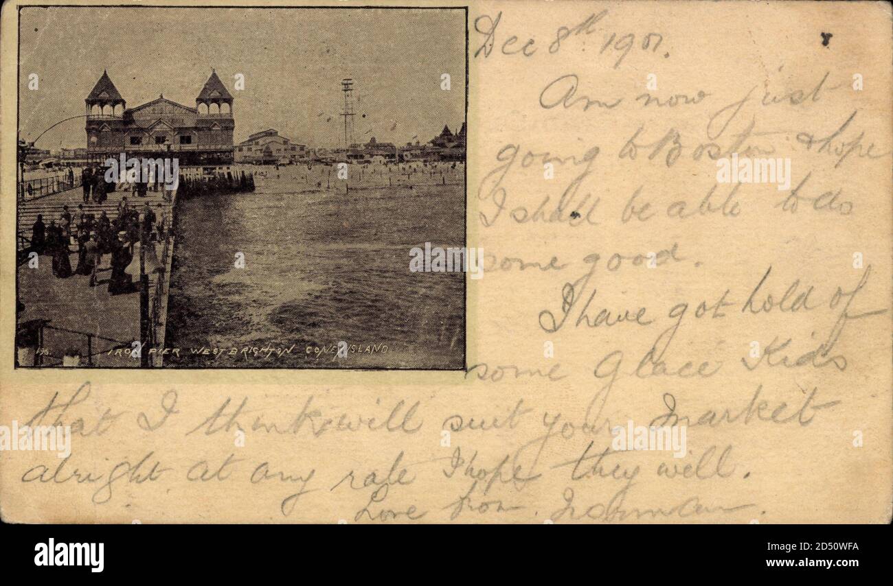 Brooklyn New York City USA, Iron Pier, West Brighton, Coney Island ...