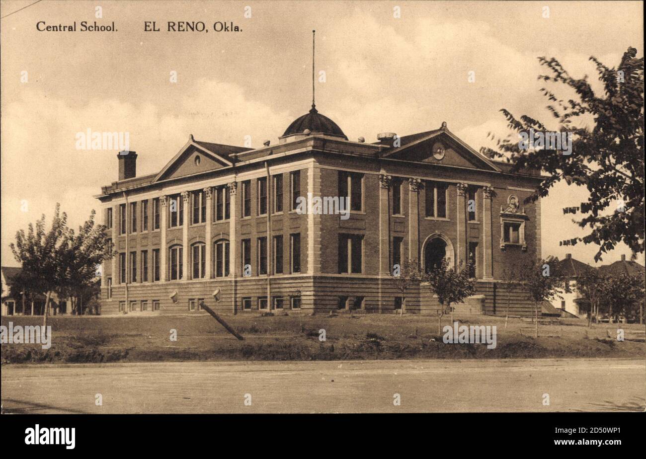 El Reno Oklahoma USA, general view of the Central School | usage ...