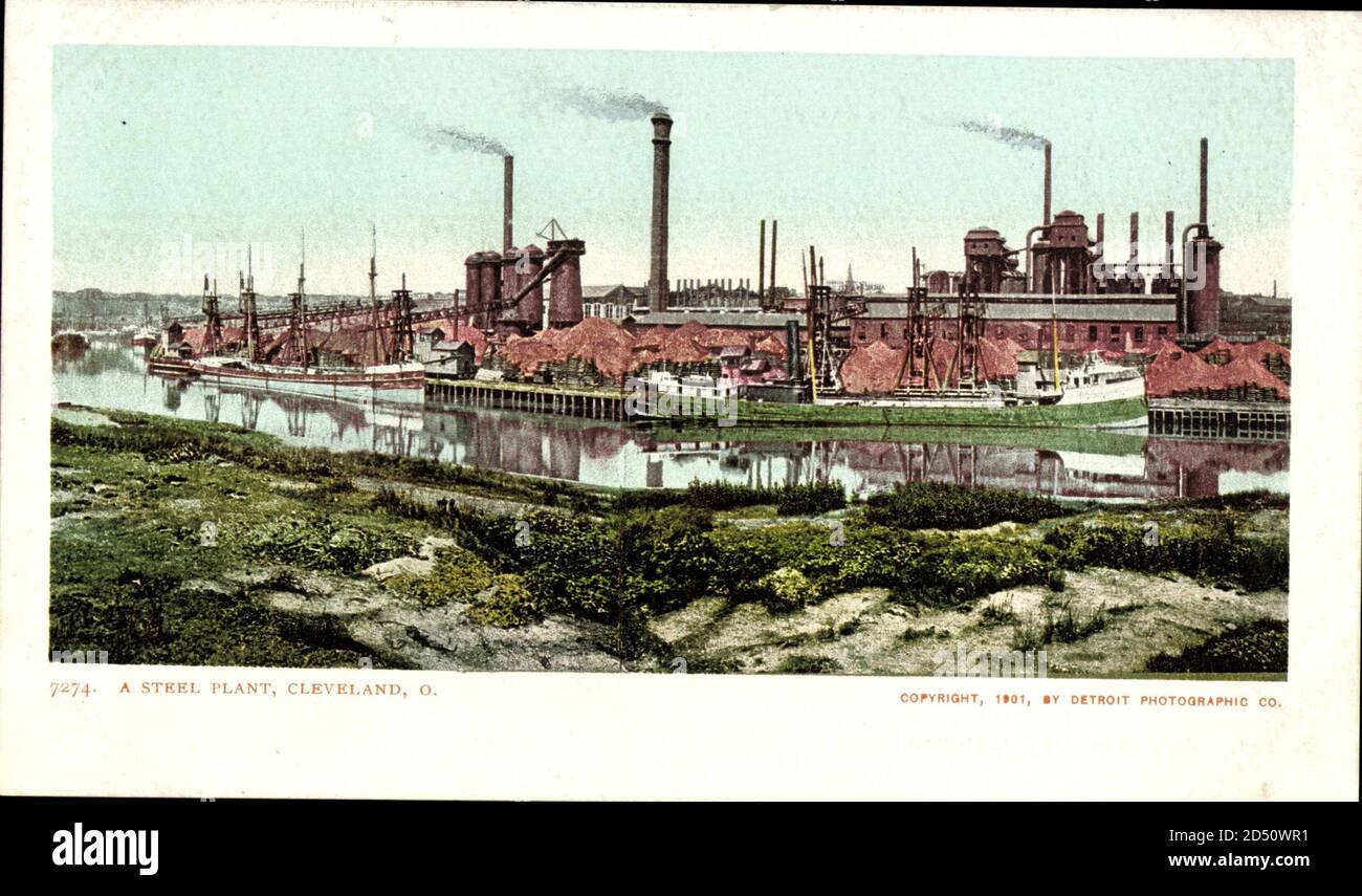 Cleveland Ohio USA, general view of the Steel Plant | usage worldwide ...