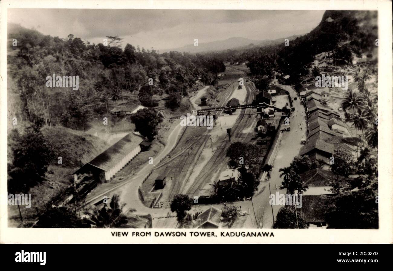 Kaduganawa Sri Lanka, View from Dawson Tower, Bahnhof | usage worldwide ...