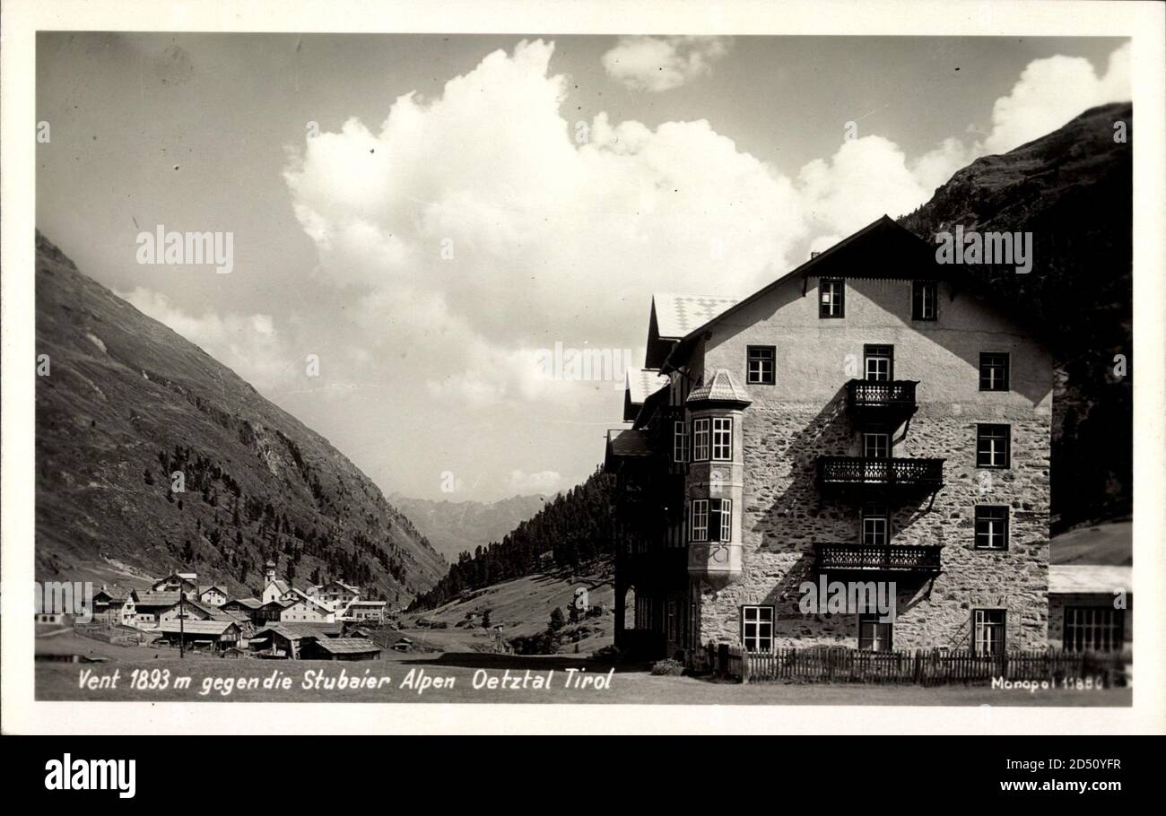 Vent Tirol, Stubaier Alpen, Ötztal, Hotel, Wolken | usage worldwide ...