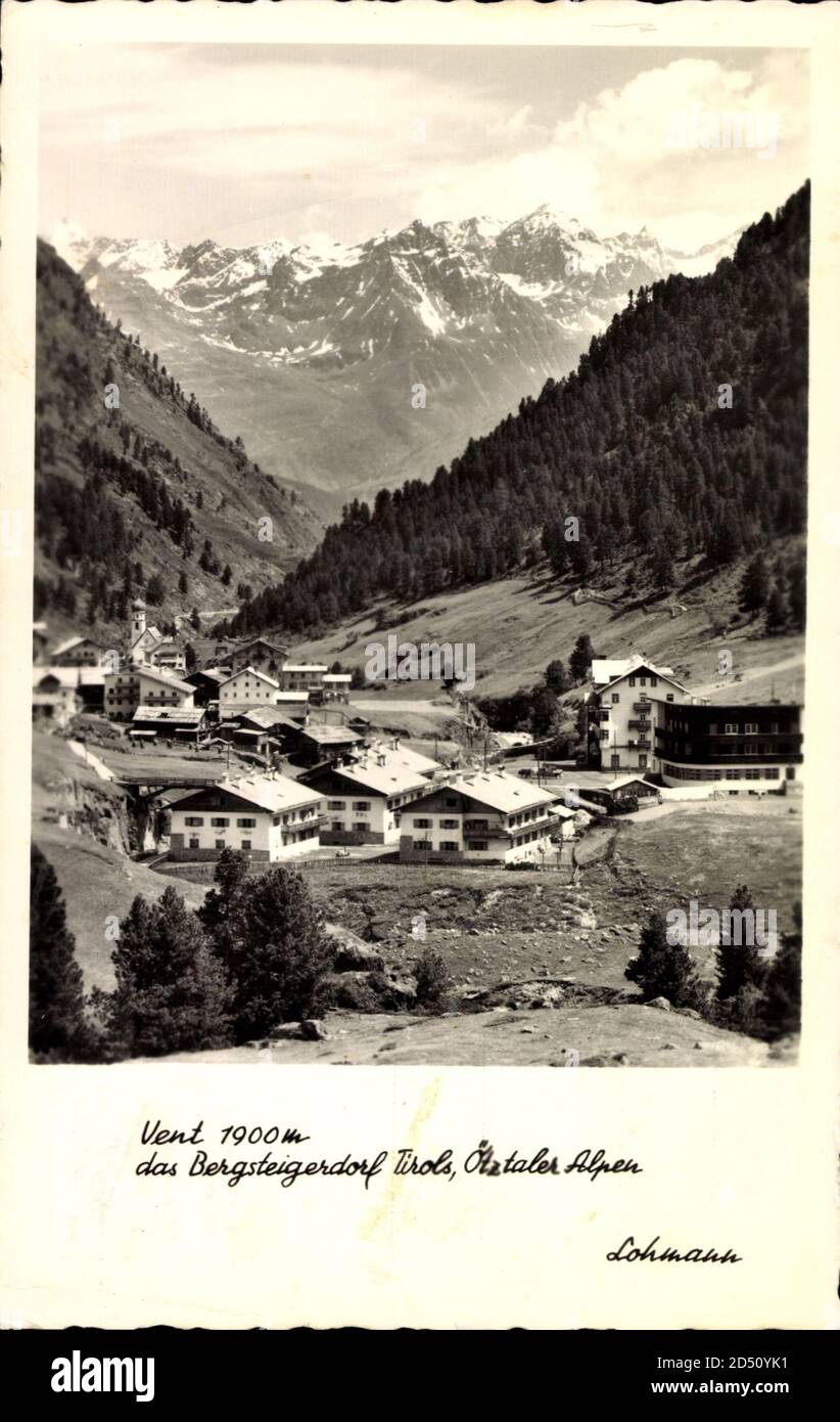 Vent Tirol, Bergsteigerdorf, Ötztaler Alpen, Gebirge | usage worldwide ...