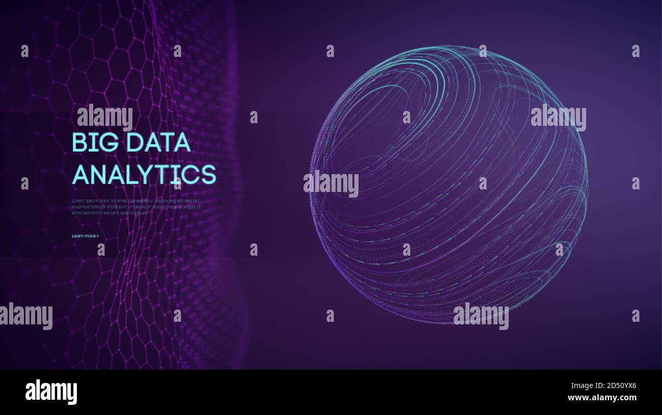 Big data network information background. Internet analytics and ...