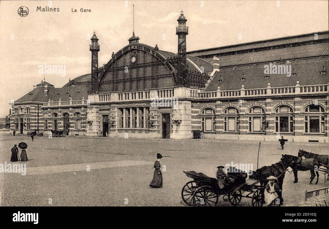 Malines Antwerpen, vue générale de la gare, Kutschen | usage worldwide ...