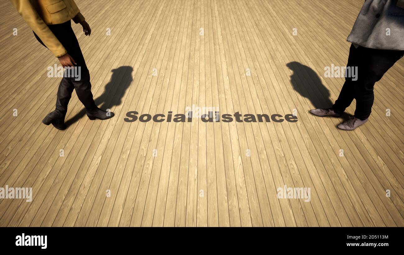 Concept or conceptual 3d illustration of a man to woman meeting ...