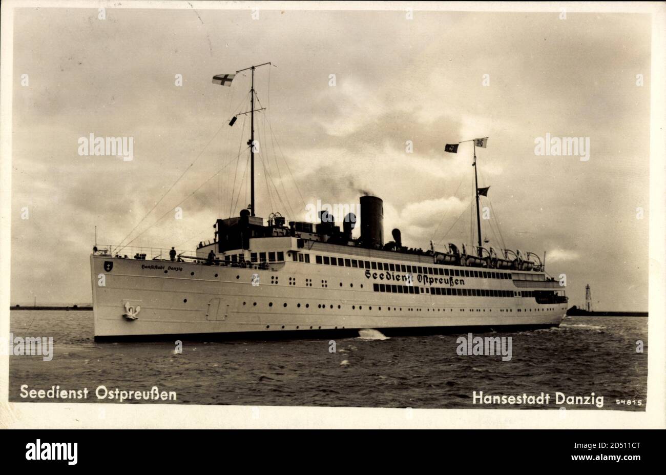 Dampfschiff Hansestadt Danzig, Seedienst Ostpreußen | usage worldwide ...
