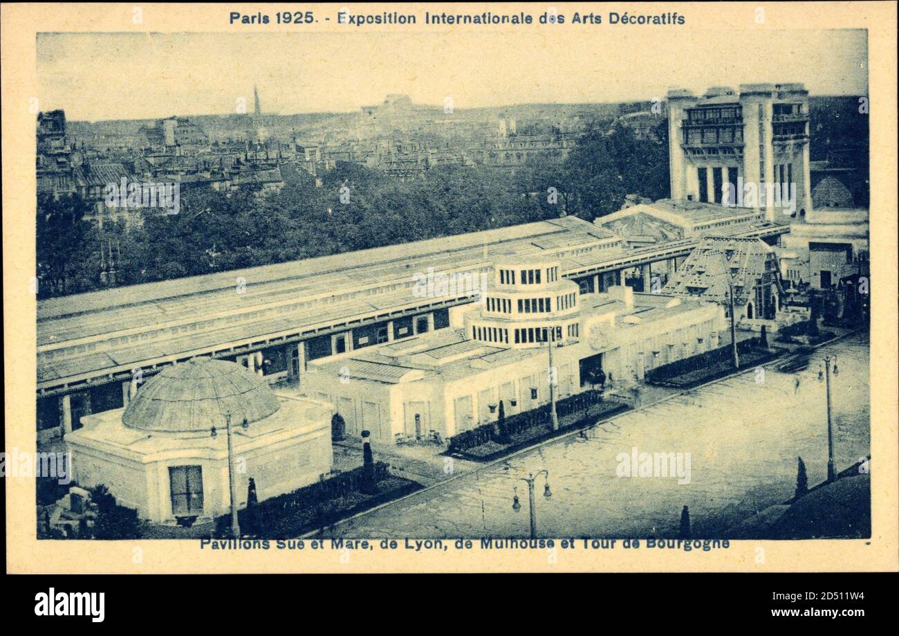 Paris, Weltausstellung 1925,Expo Internat. d. Arts Déco,Pavillons Sue ...