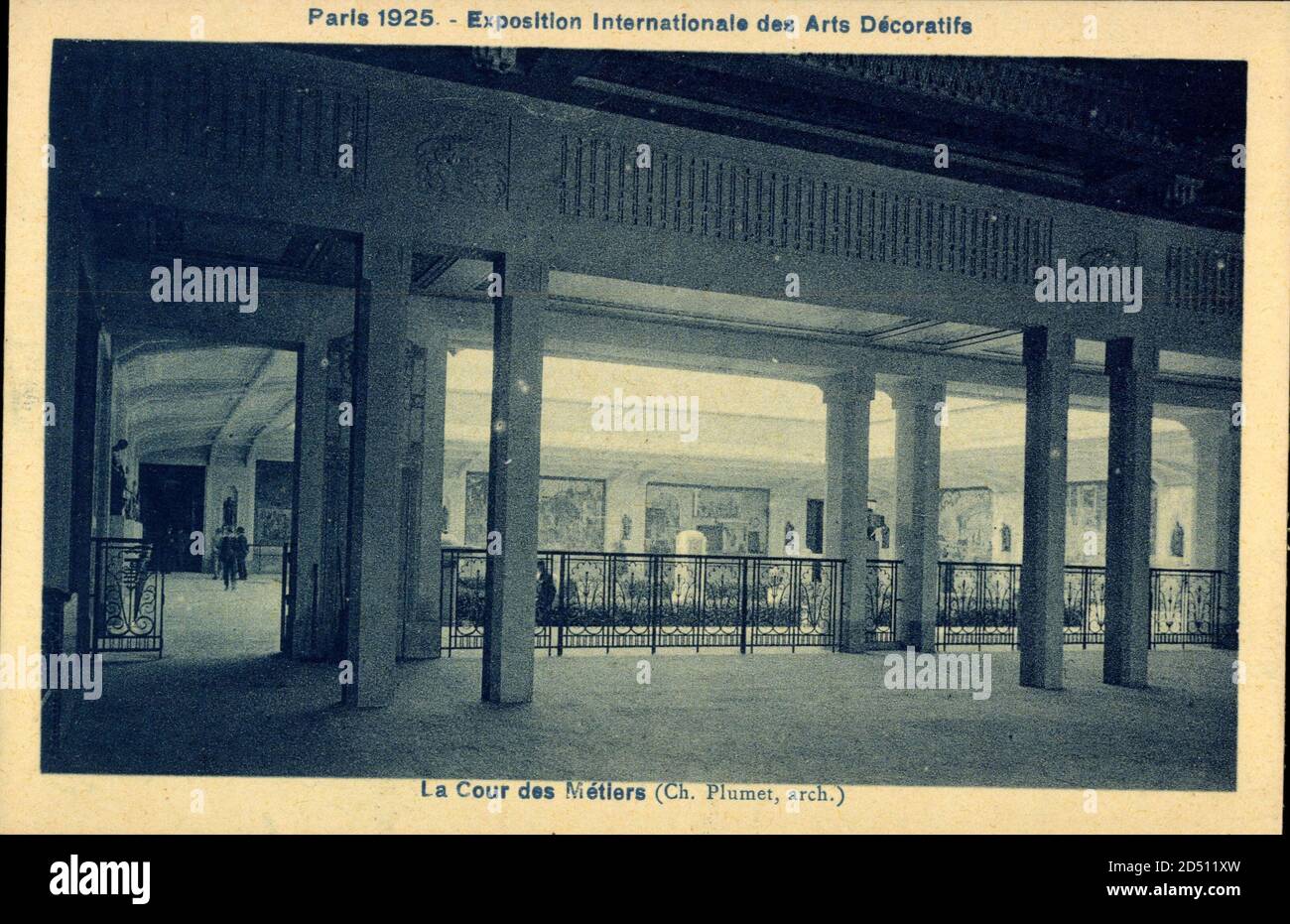 Paris, Weltausstellung 1925, Expo Internat. d. Arts Déco.,La Cour des ...