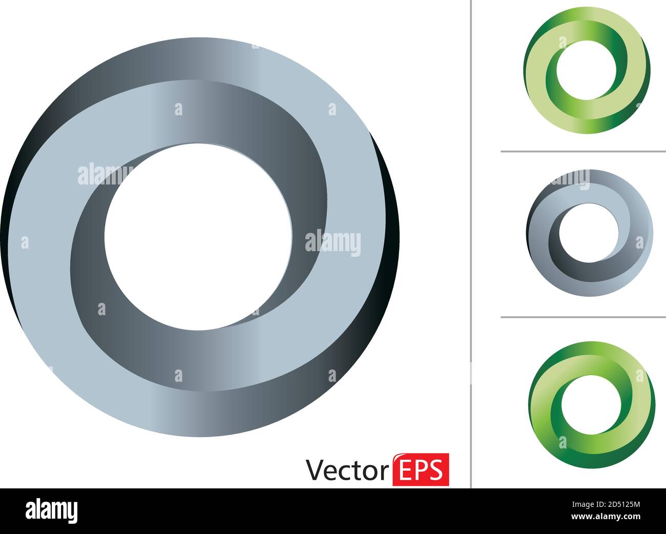 Impossible geometry object isolated on white background. Vector ...