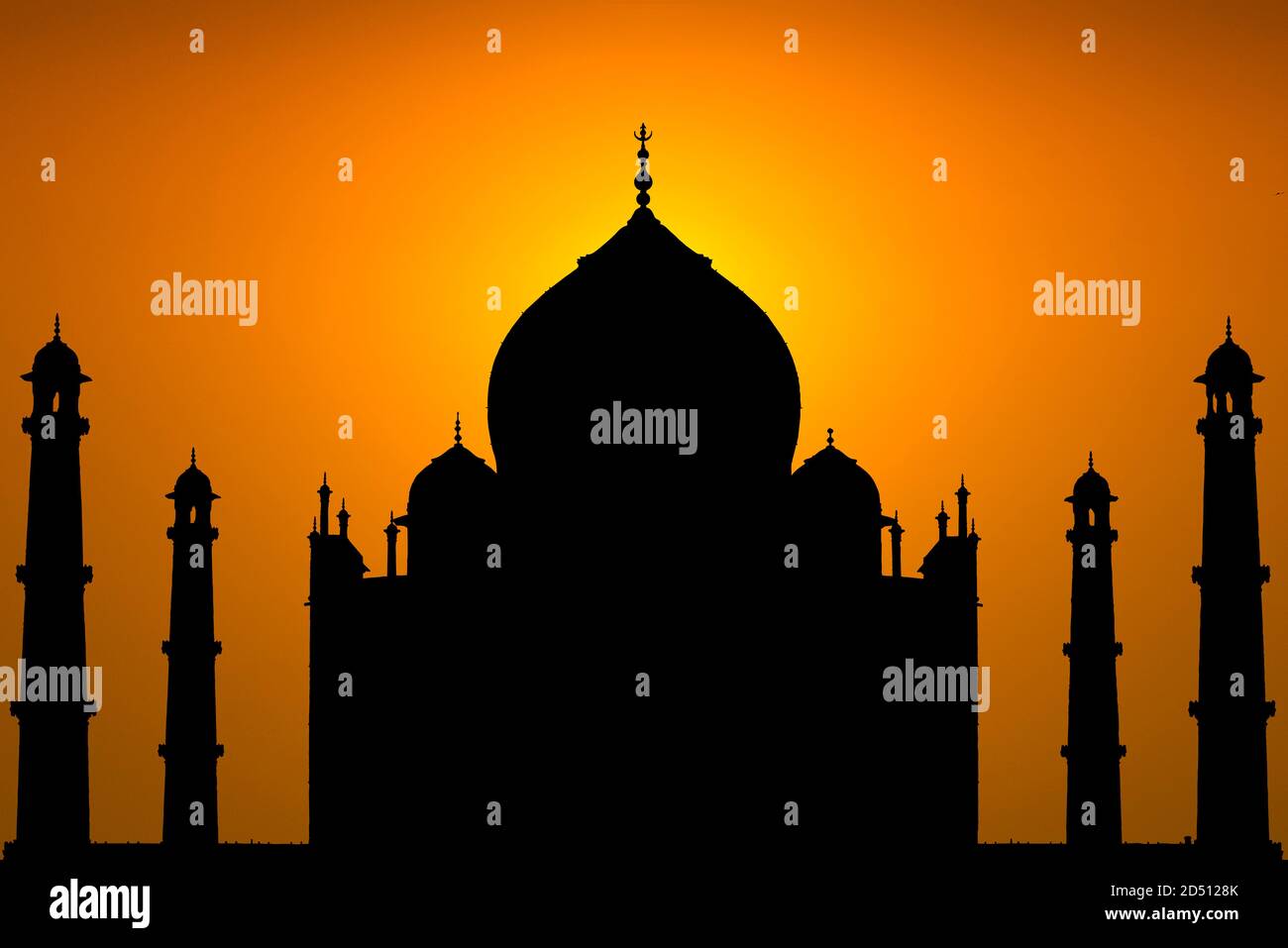 Black silhouette indian temple hi-res stock photography and images - Alamy