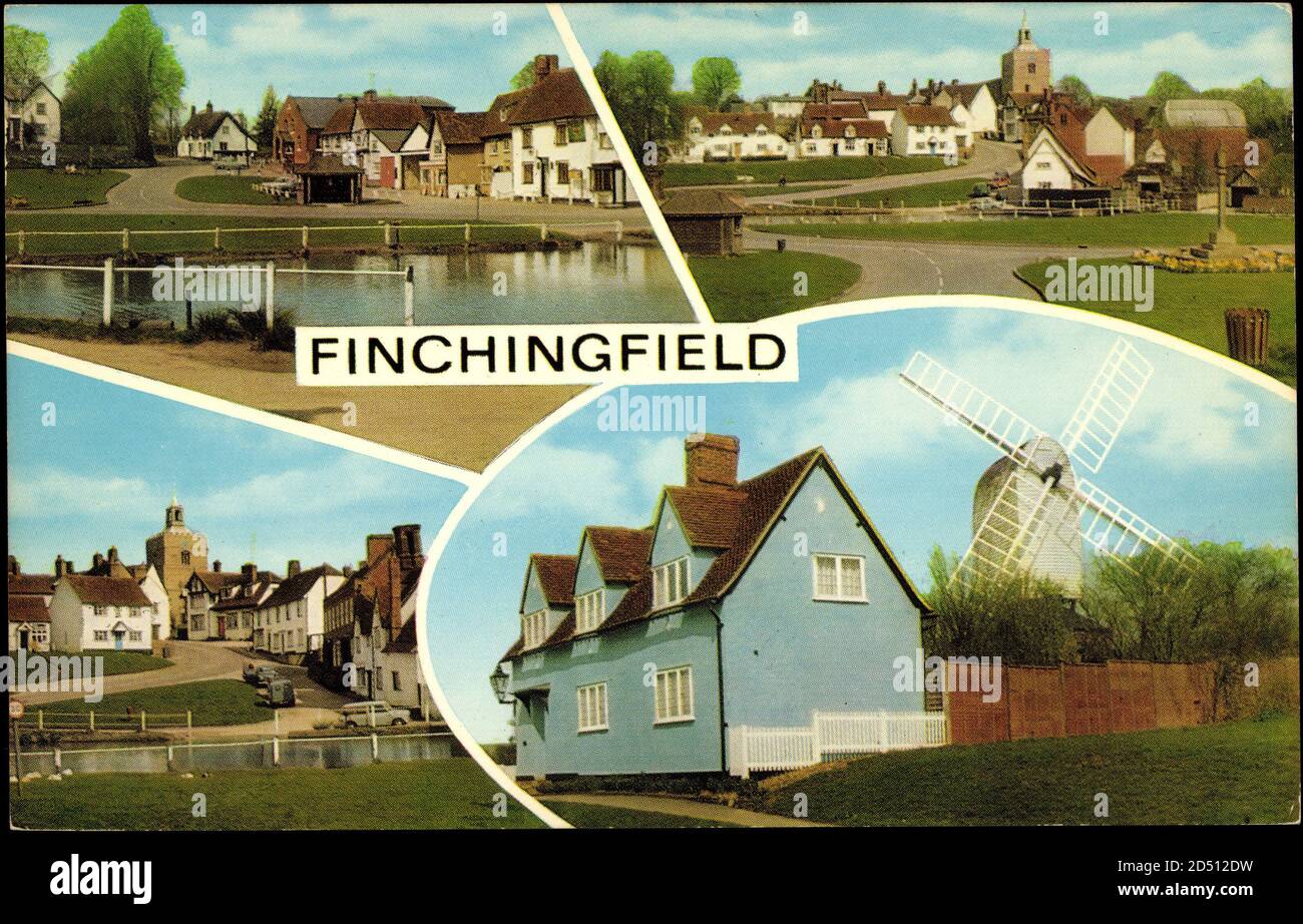 Finchingfield East England, Windmühle, Streets, River | usage worldwide ...