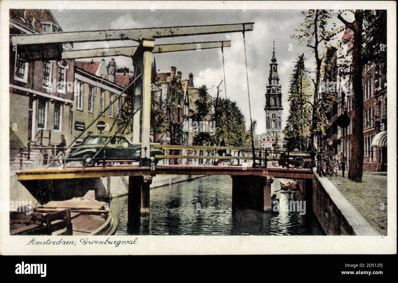 Amsterdam Nordholland, Groenburgwal, Hebebrücke, Kanal | usage ...