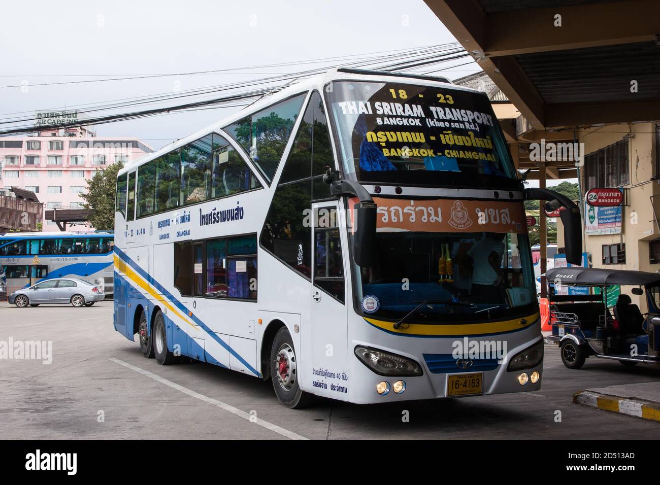 Chiangmai, Thailand - October 10 2020: Thai Sriram Transport Bus. Route ...