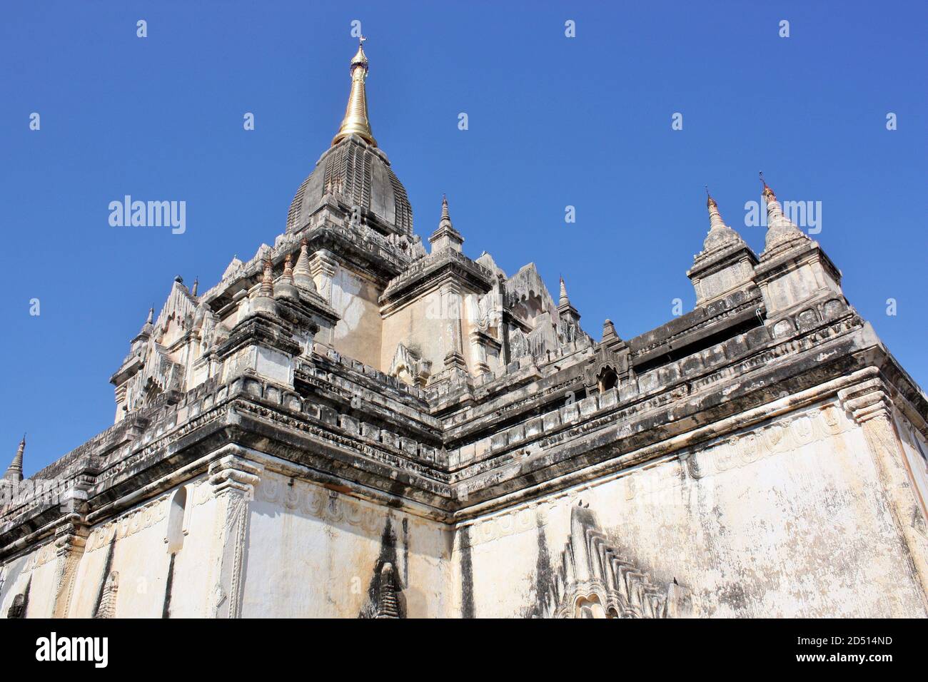 Beautiful architecture of the Ananda Temple in Bagan, Myanmar Stock ...