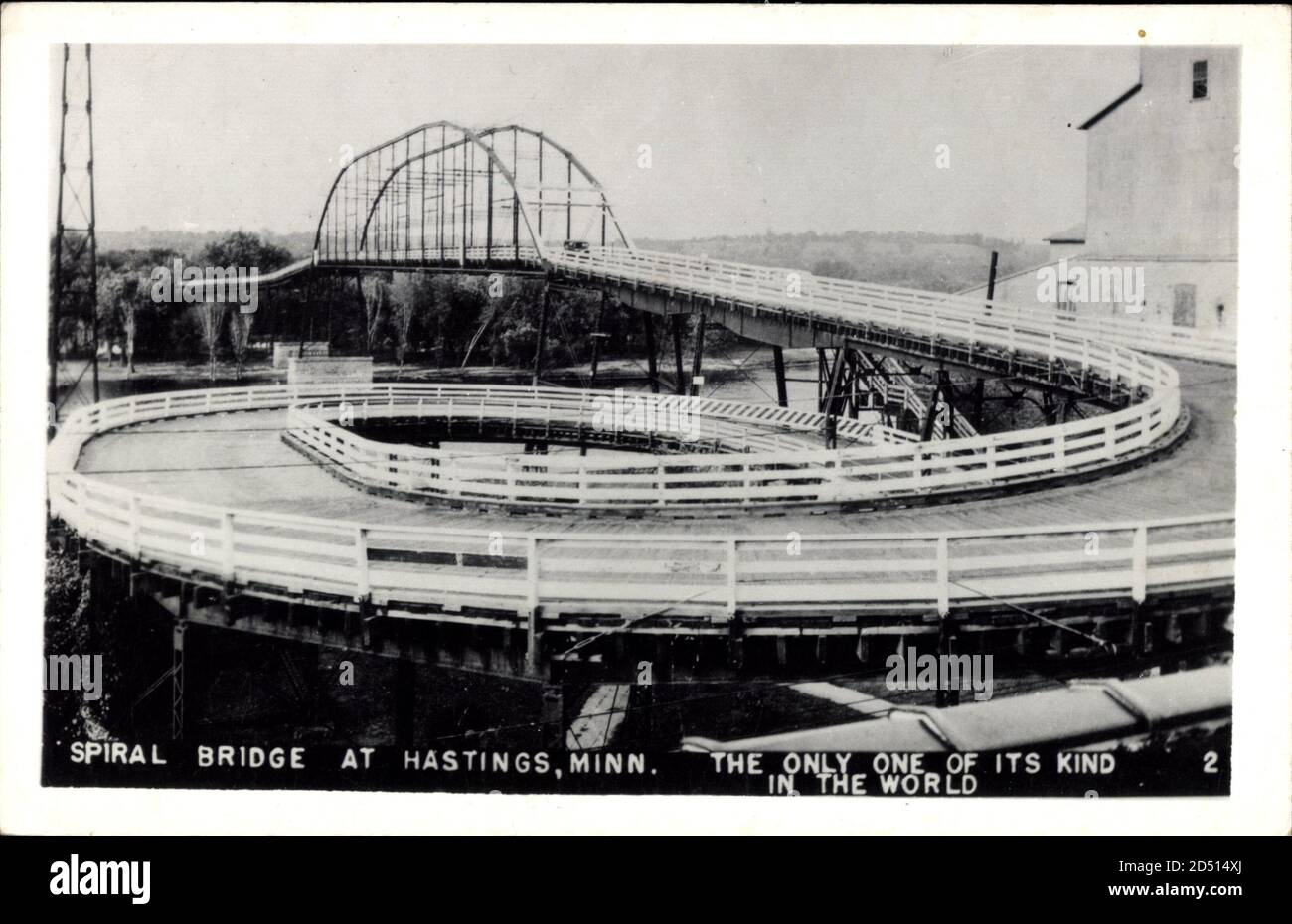 Hastings Minnesota, Spiral Bridge, The only one of its Kind in the ...