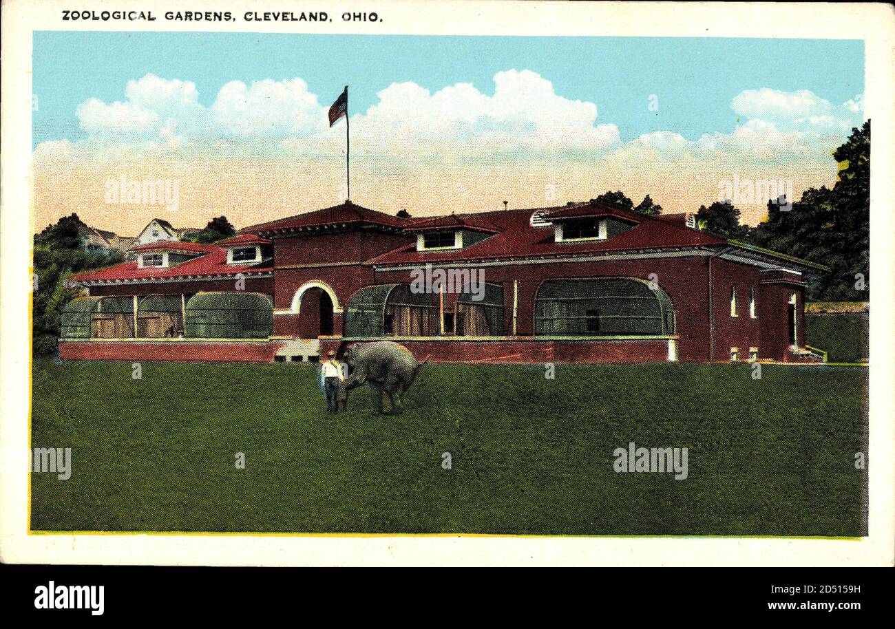 Cleveland Ohio USA, Zoological Gardens, Zoo, Elefant | usage worldwide ...