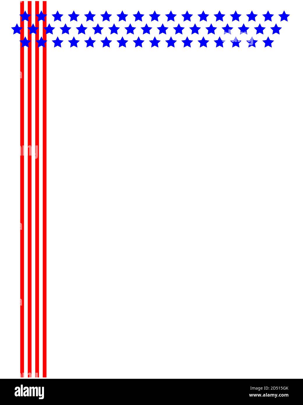 American symbols ribbon border frame with empty space for your text ...