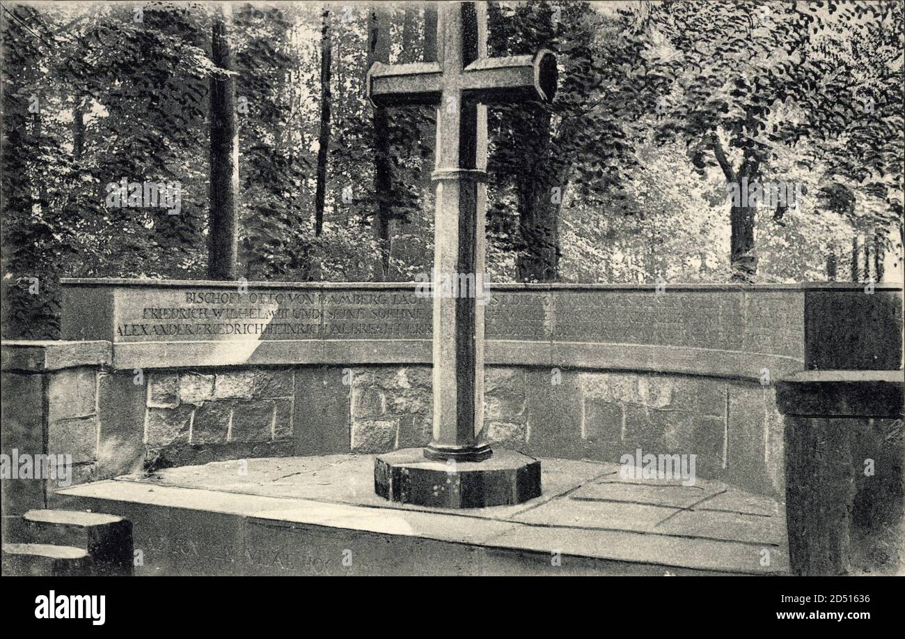 Pyrzyce Pyritz Pommern, Otto von Bamber Brunnen | usage worldwide Stock ...