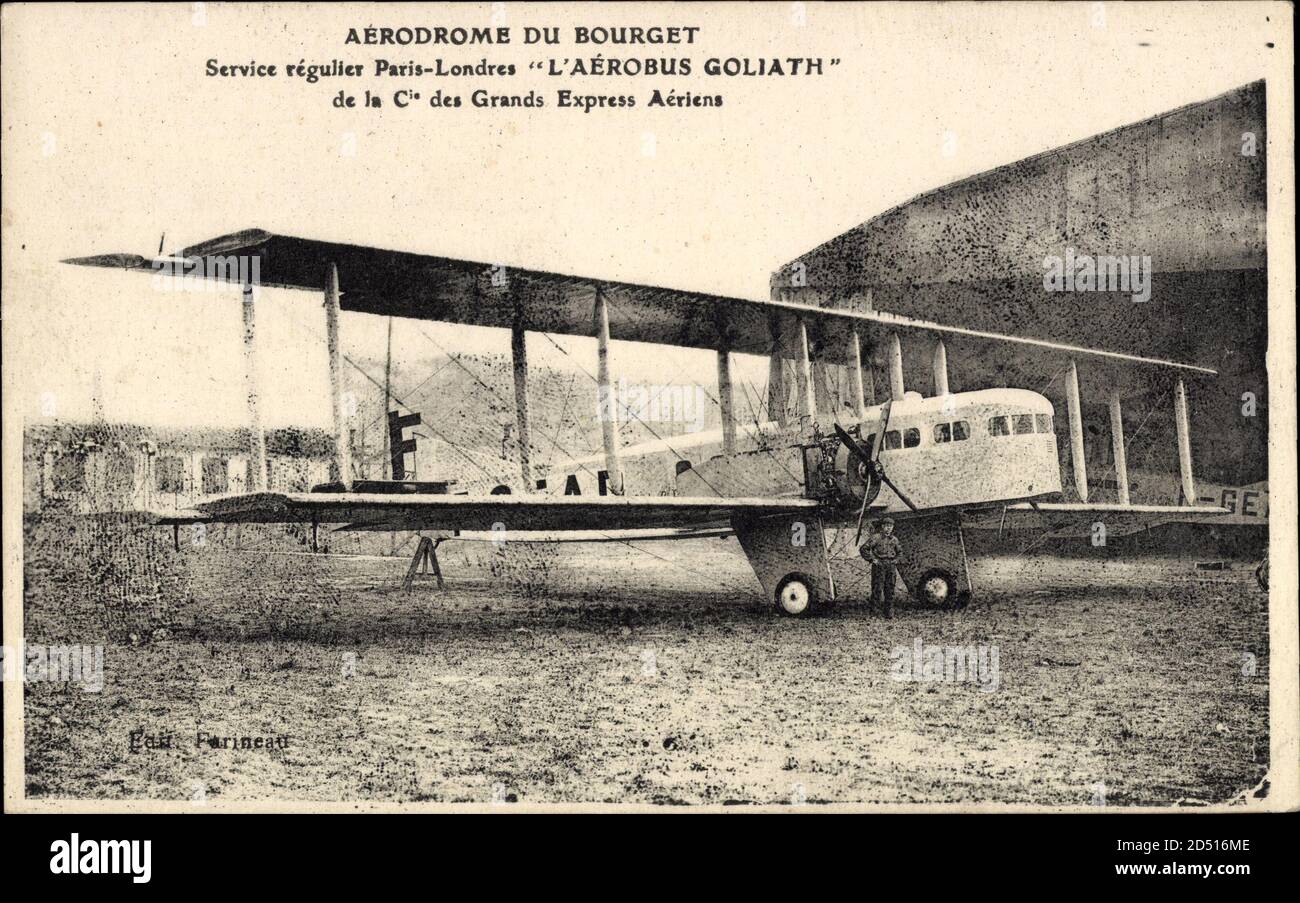 Le Bourget,Paris, Aérodrome, L'Aérobus Goliath,Cie des Grands Express ...