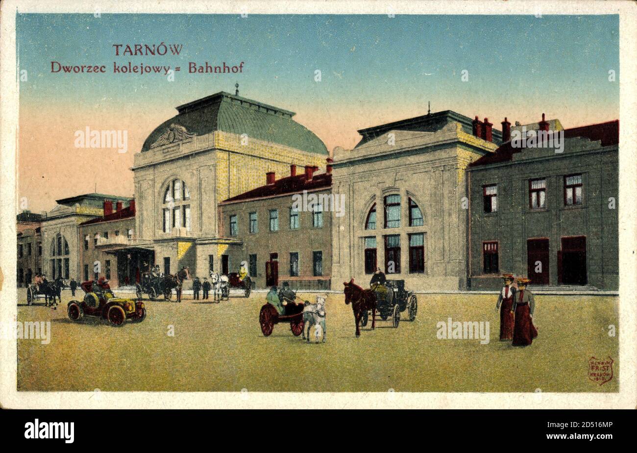 Tarnów Tarnau Polen, Dworzec kolejowy, Blick zum Bahnhof | usage ...