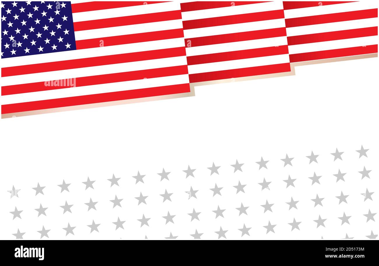 American flag holiday banner poster with copy space for your text Stock ...