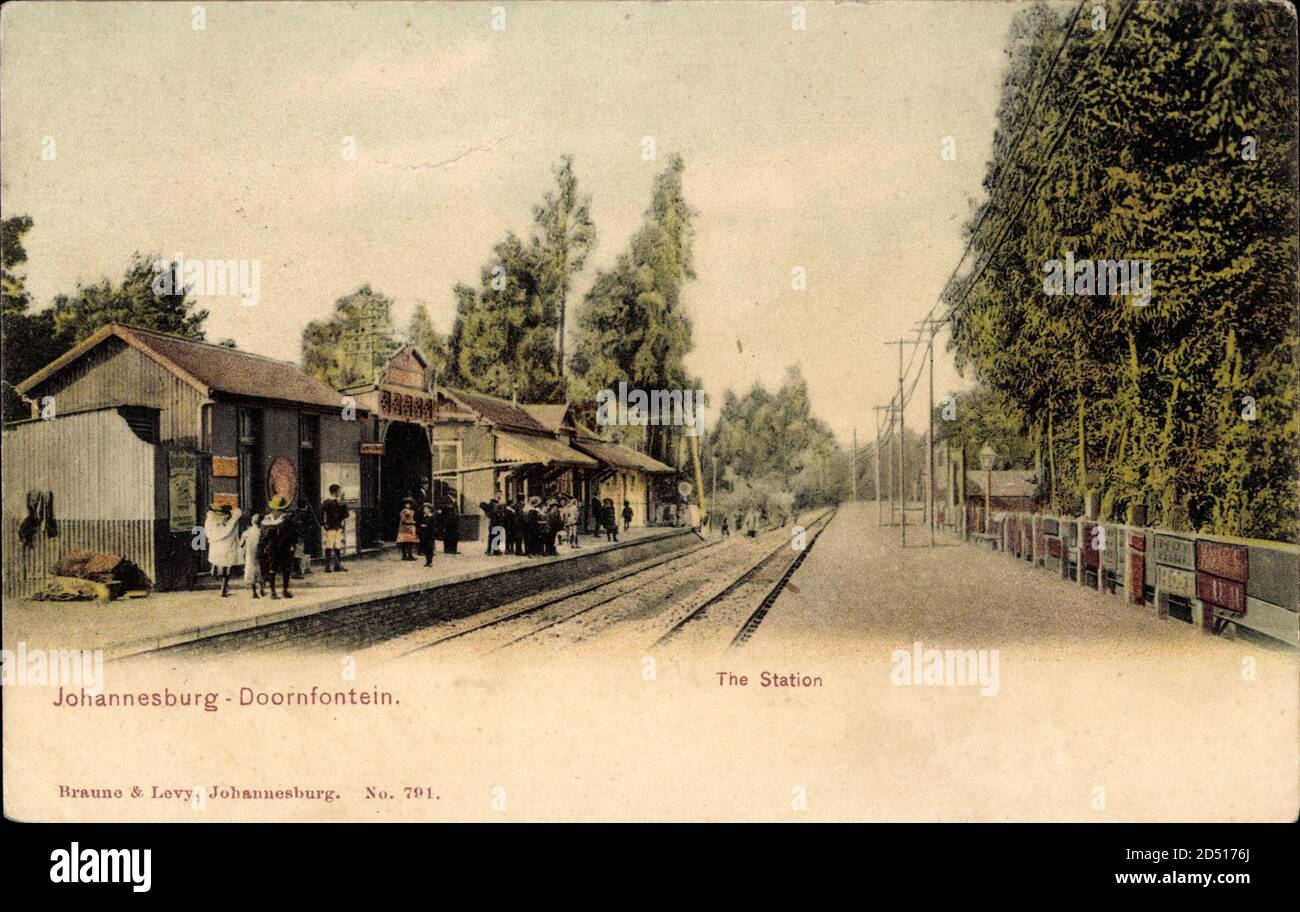 Johannesburg Doornfontein Südafrika, Station, Bahnhof, Gleisseite ...
