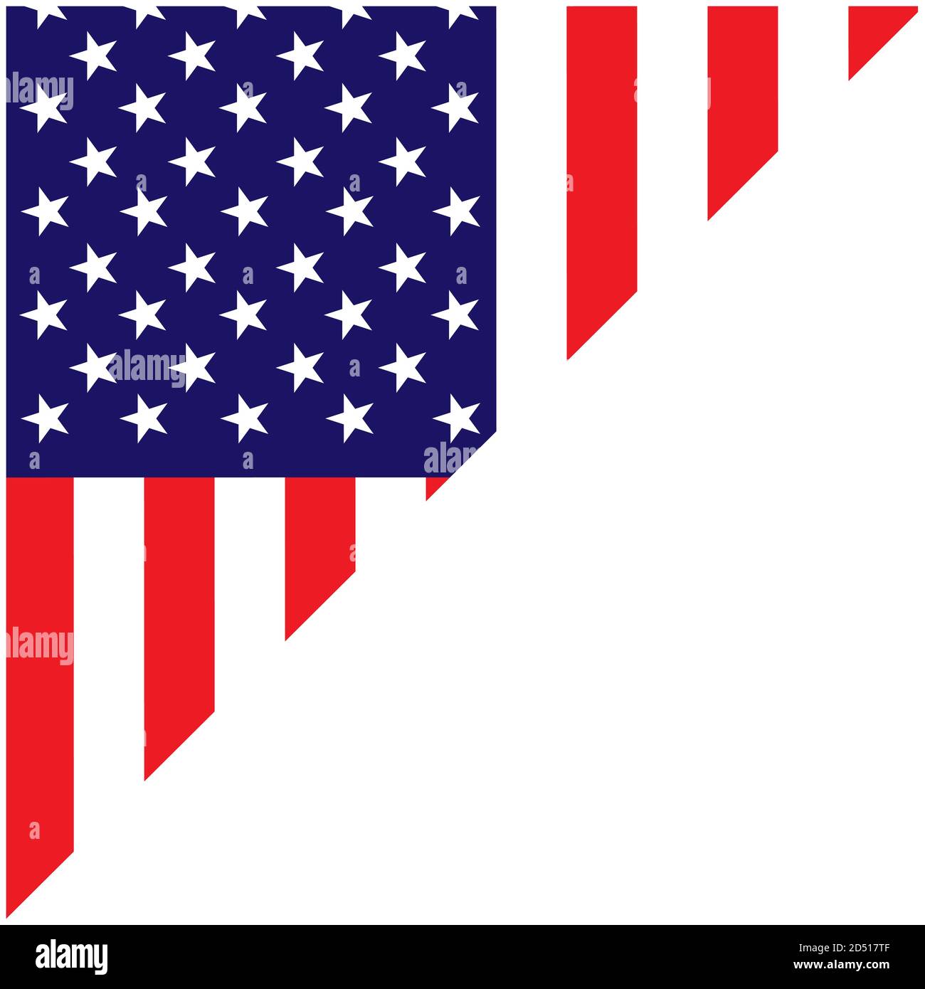 Corner Border American Flag
