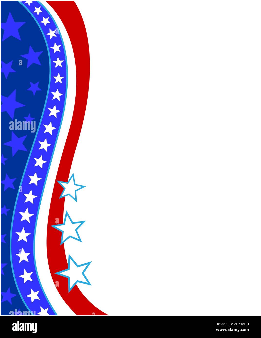 American flag symbols holiday wave frame with copy space for your text ...
