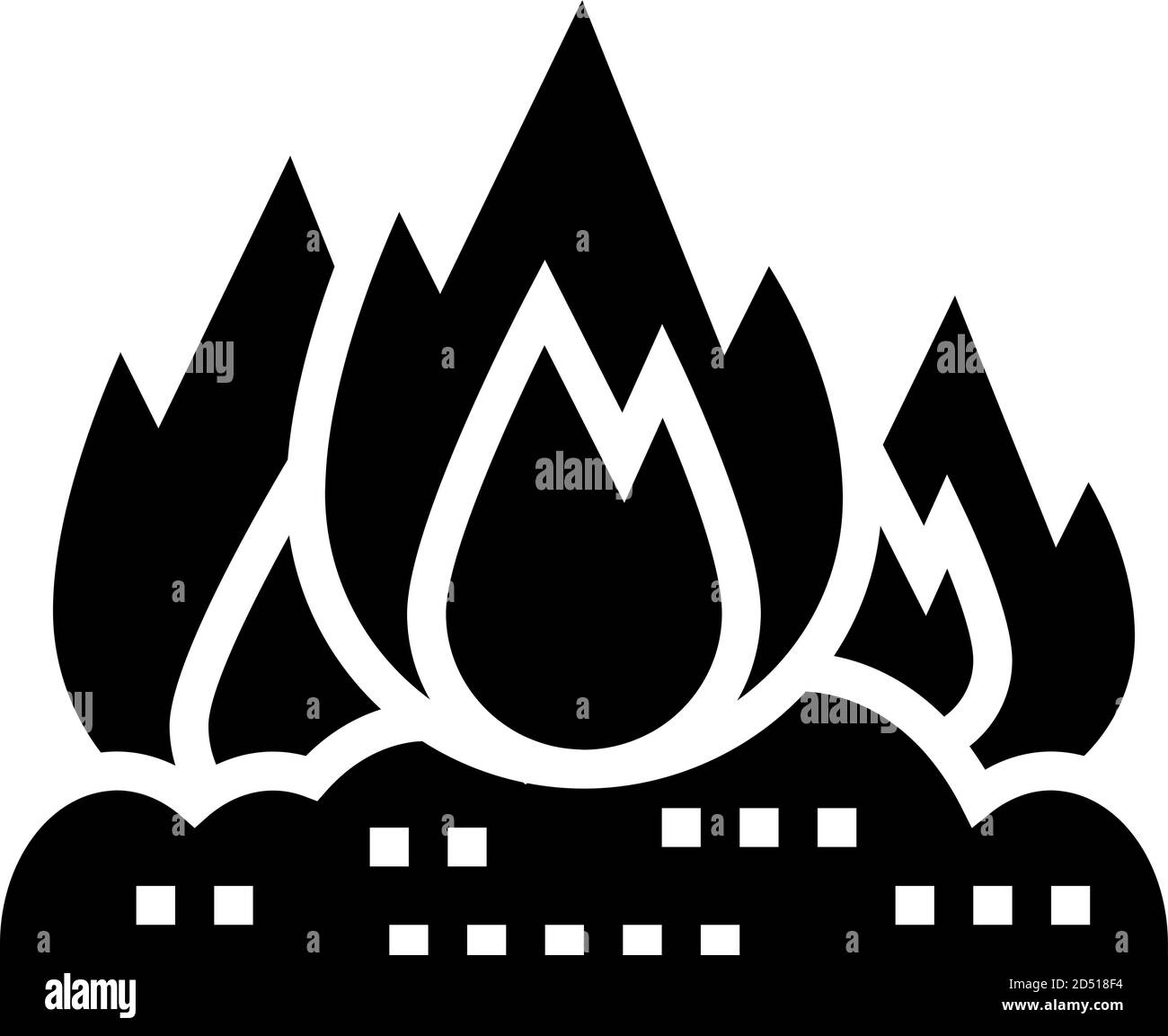 Burning container trash Stock Vector Images - Alamy