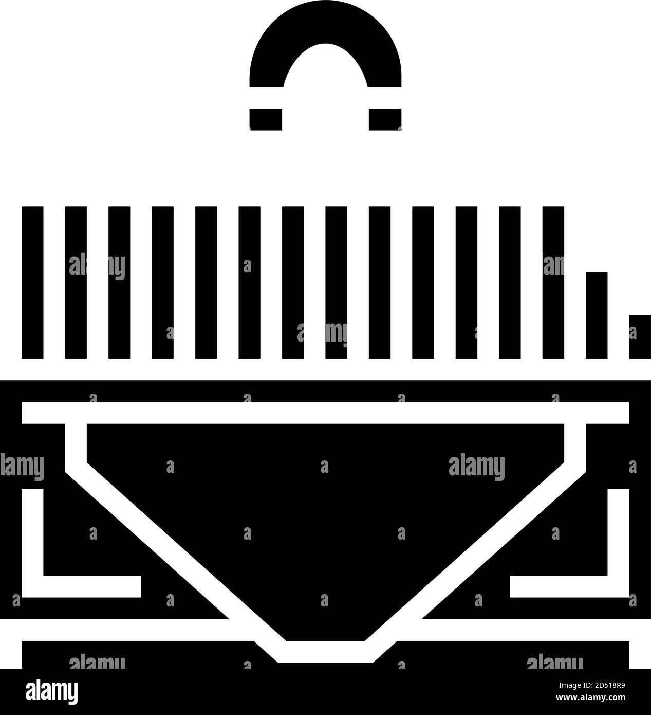 Garbage sorting machine glyph icon hi-res stock photography and images ...