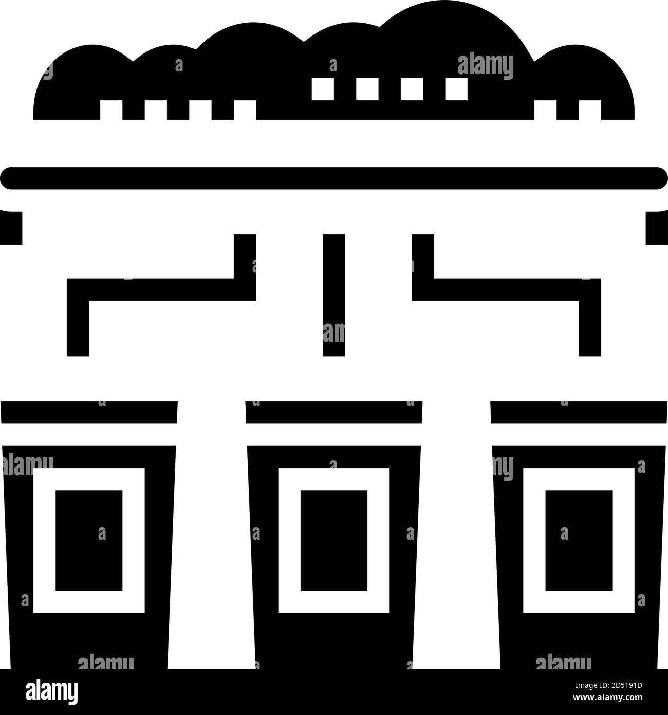 garbage sorting machine glyph icon vector illustration Stock Vector ... garbage sorting machine glyph icon vector illustration Stock Vector ...