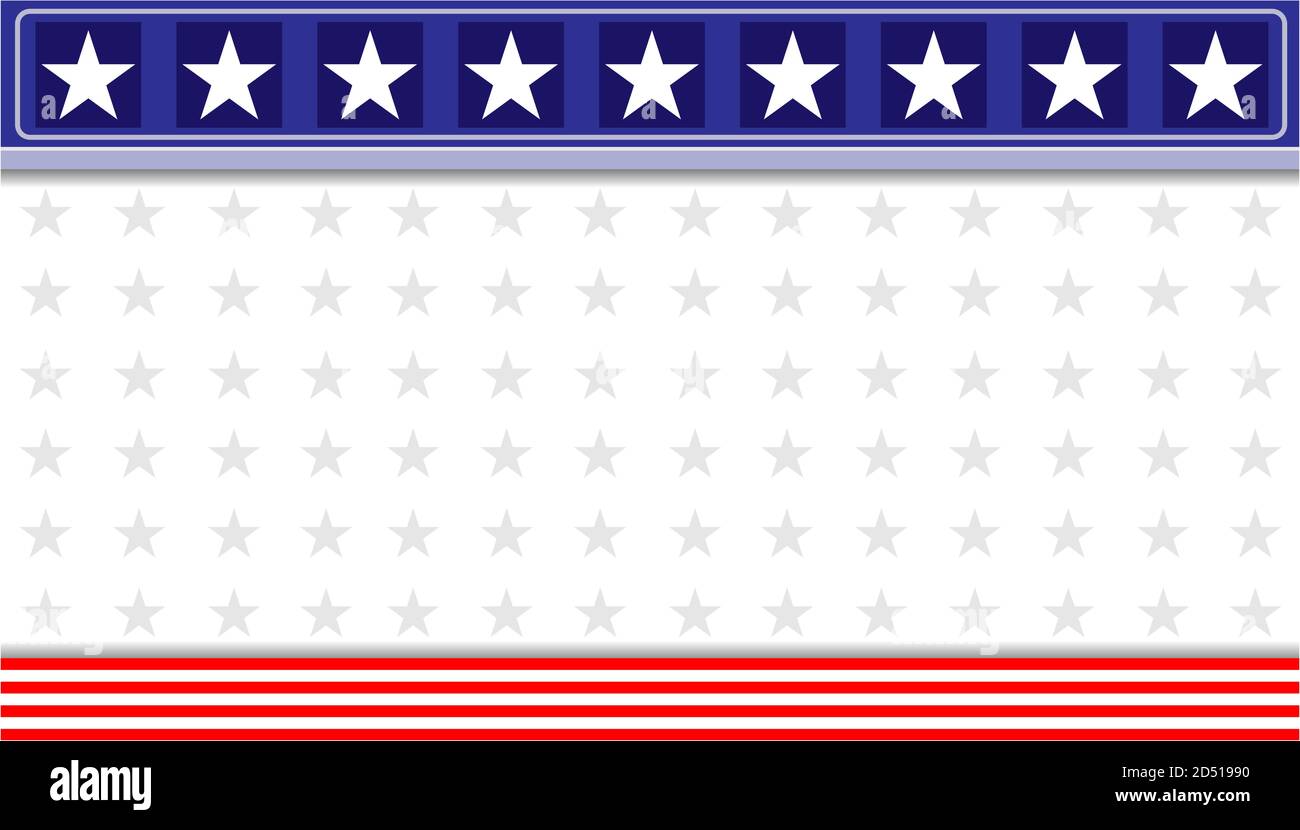 Abstract American flag decoration banner background with copy space for ...
