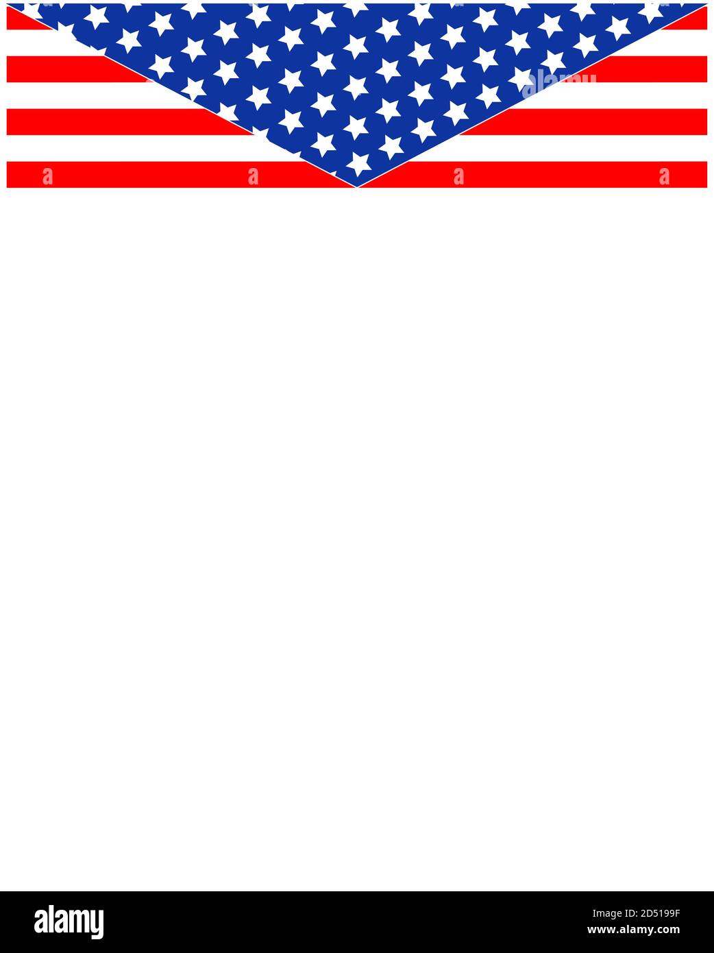 Abstract American flag design template with empty space for your text ...