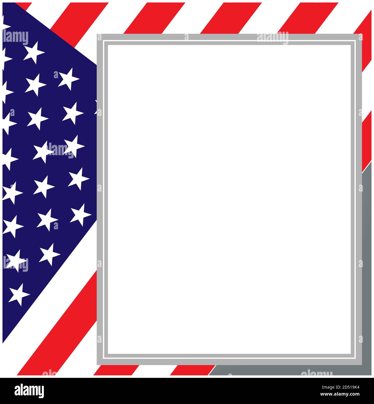 American Flag Page Borders