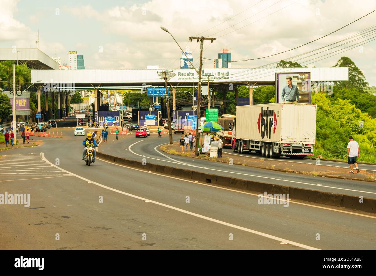 Foz do Iguacu, Brazil - Circa January 2020: A view of the Customs from ...