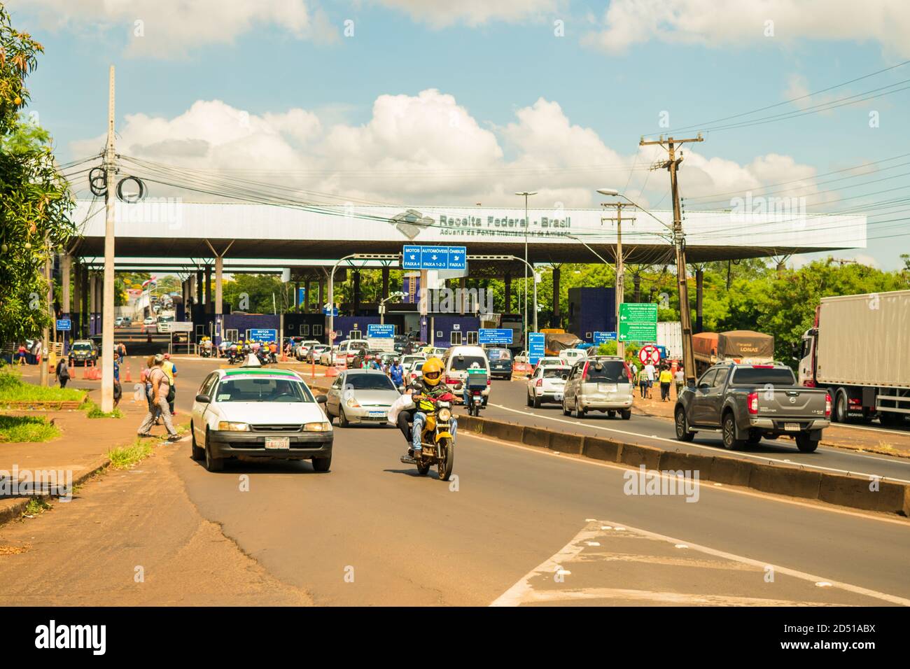 Foz do Iguacu, Brazil - Circa January 2020: A view of the Customs from ...
