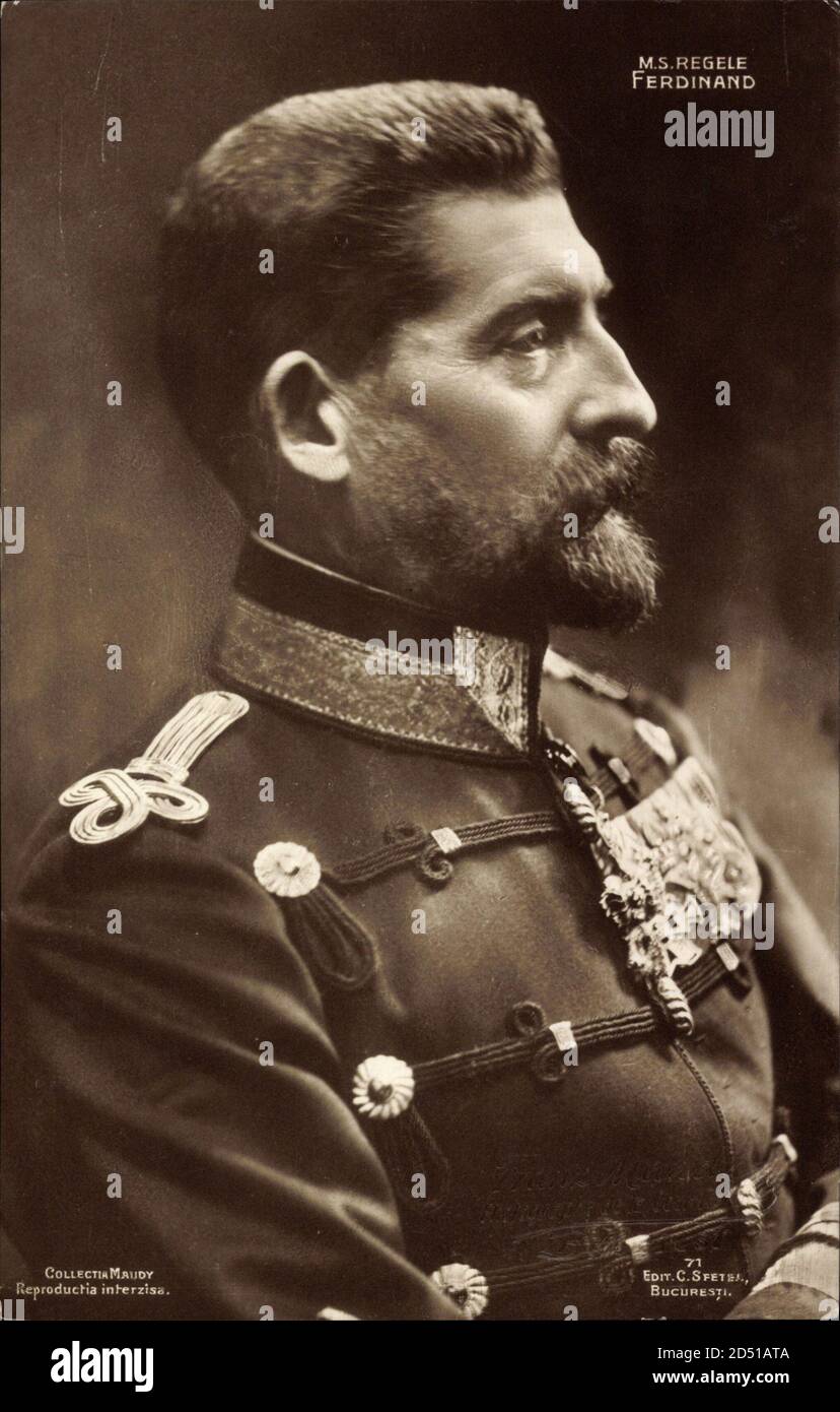 König Ferdinand I. von Rumänien, Husarenuniform, M.S. Regele | usage ...