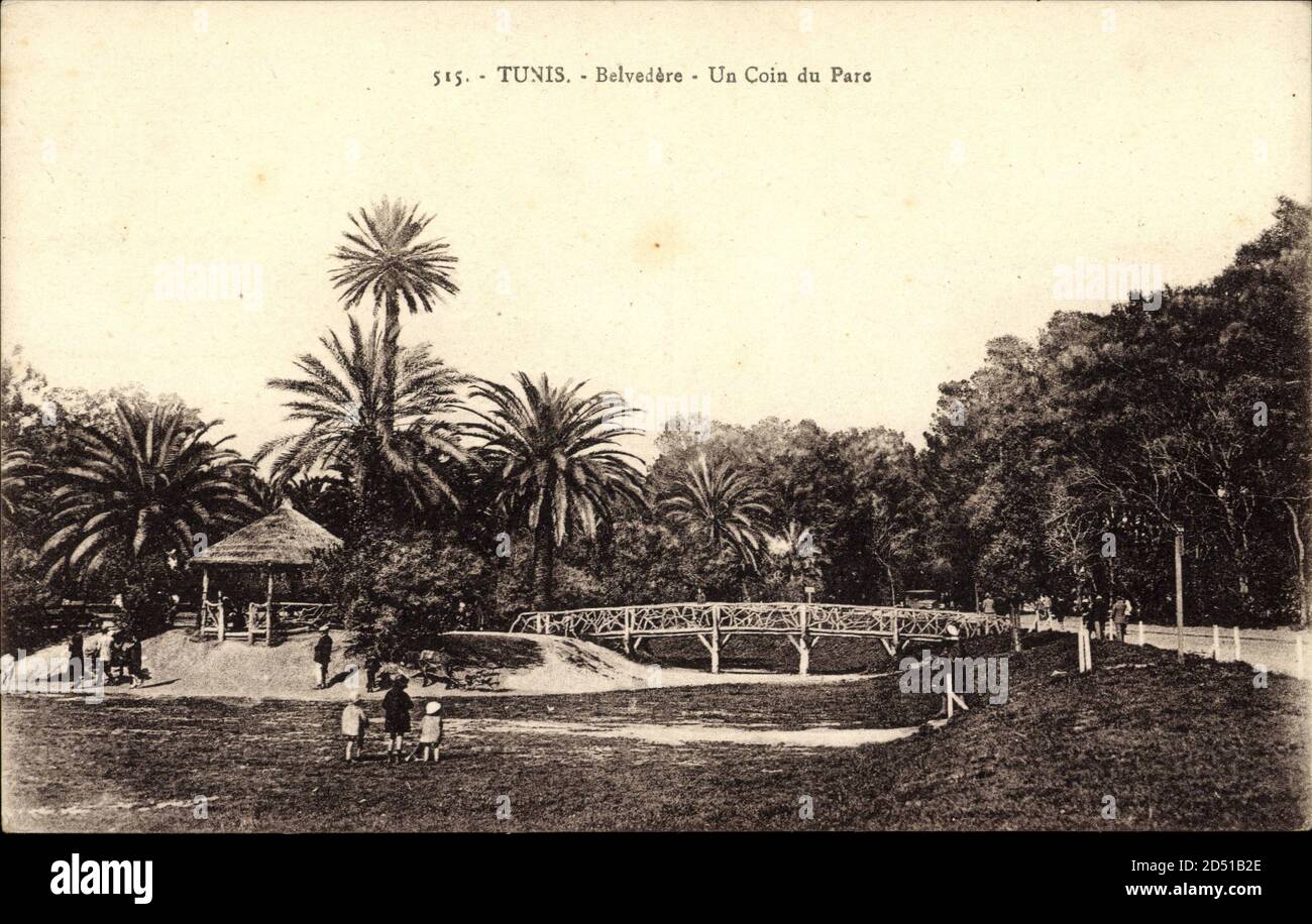 Tunis Tunesien, Belvedere, Un Coin du Parc, Partie im Park | usage ...