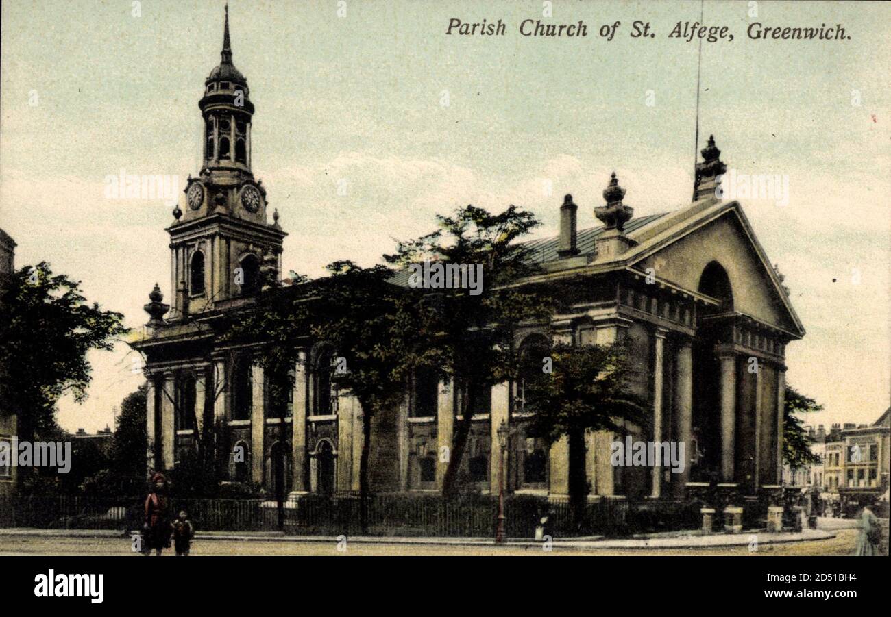Greenwich Greater London, Parish Church of St. Alfege | usage worldwide ...