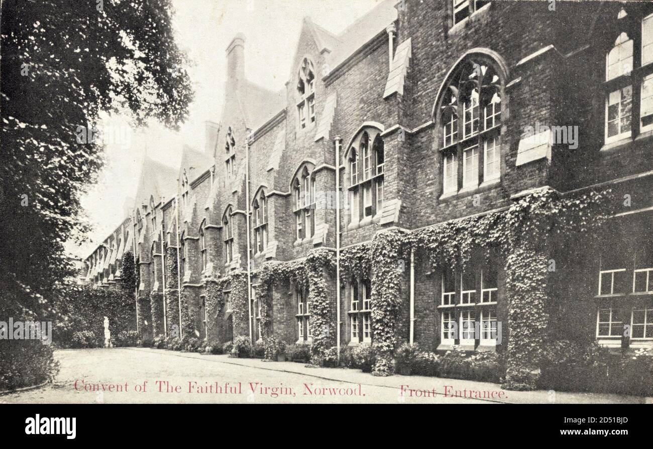 Norwood Greater London, Convent of the Faithful Virgin, Front Entrance ...