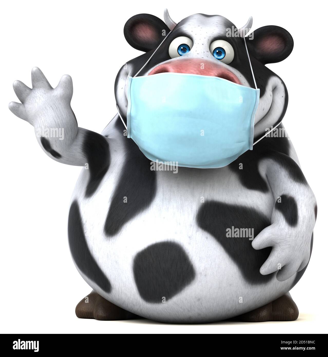 Cow fun cartoon character virus hi-res stock photography and images - Alamy