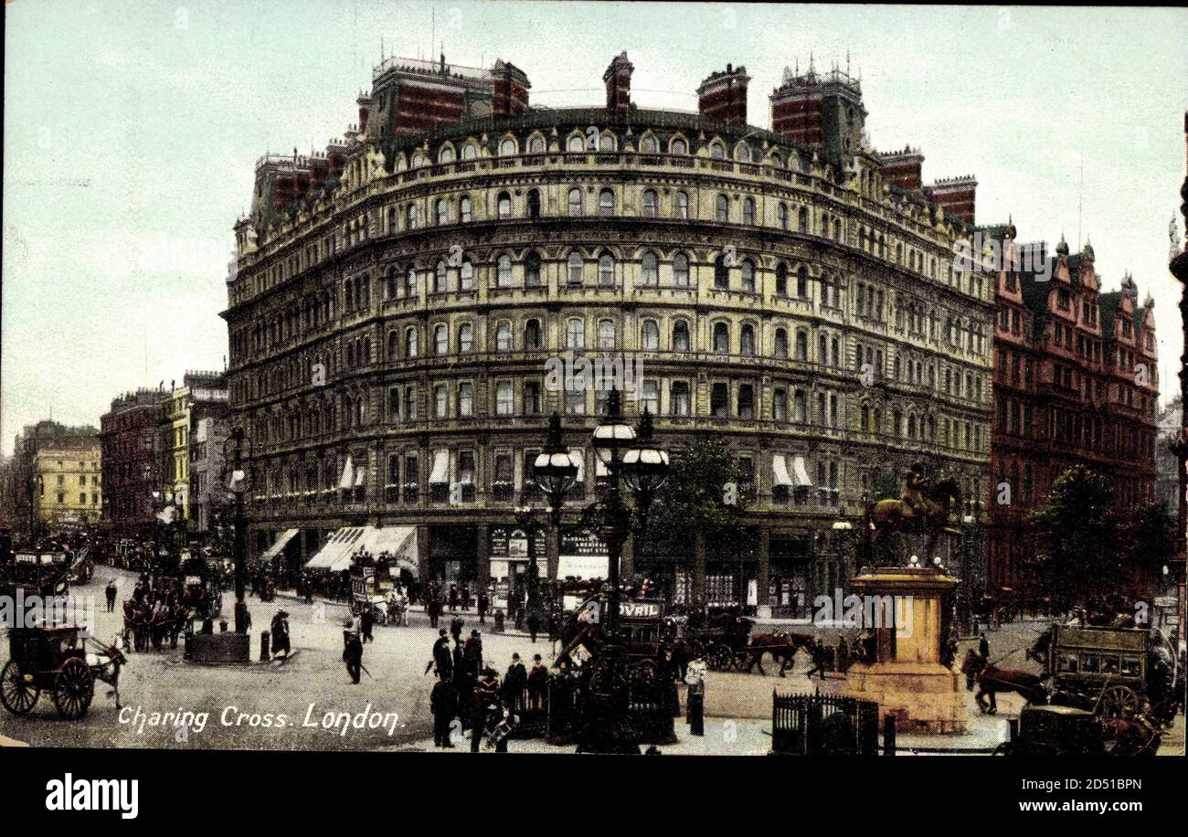London City England, Charing Cross, Street view | usage worldwide Stock ...