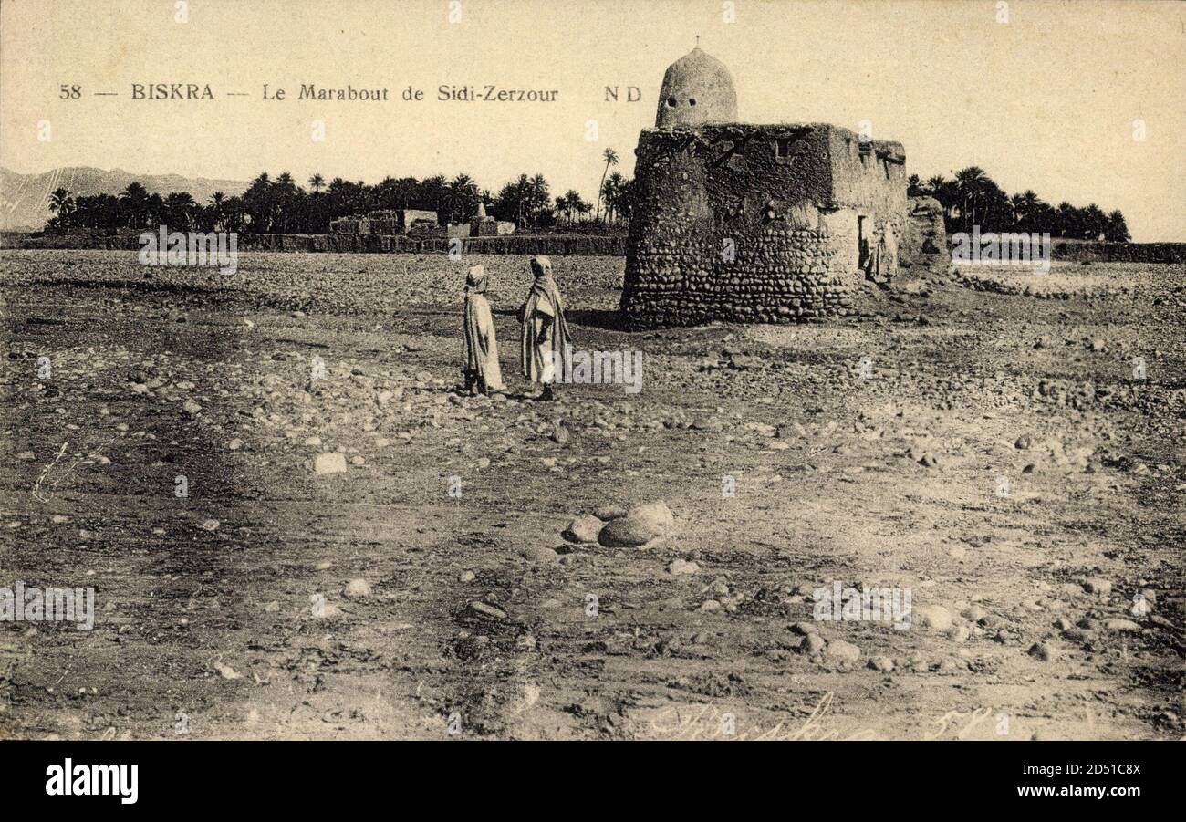 Biskra Algerien, Le Marabout de Sidi Zerzour | usage worldwide Stock ...