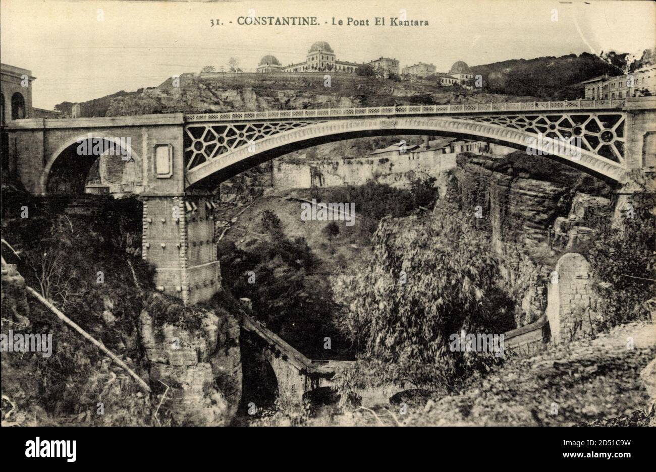 Constantine Algerien, Le Pont El Kantara, Brücke | usage worldwide Stock Photo - Alamy